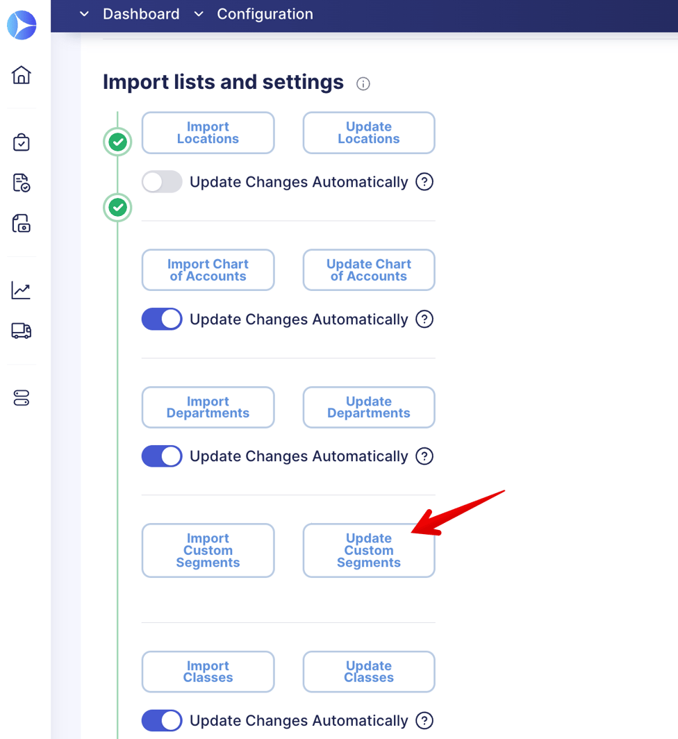 Netsuite Custom Segments Integration 